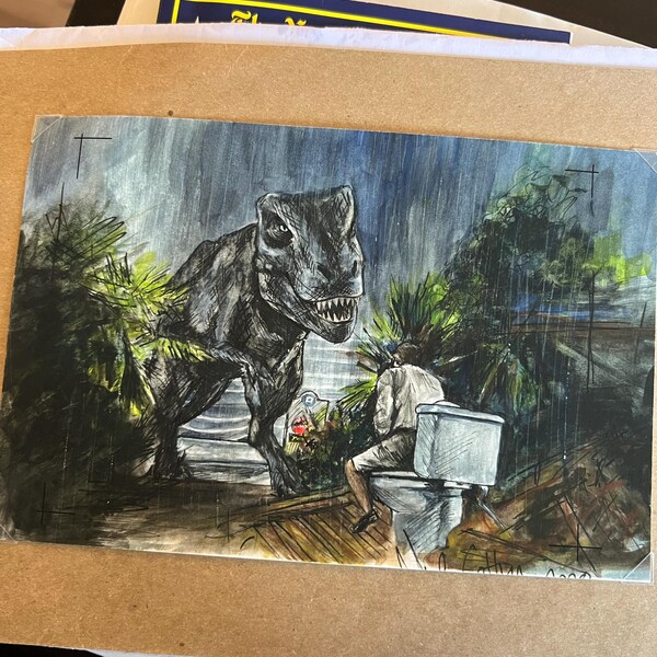Jurassic Park Toilet Scene - Etsy