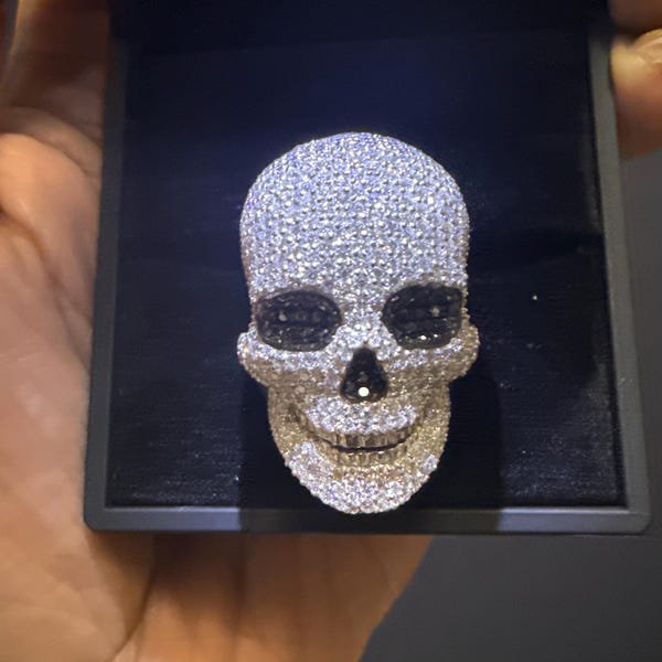 3D Tiger Face Iced Out VVS Pendant Black CZ Diamond Hip Hop 3D Pendant ...