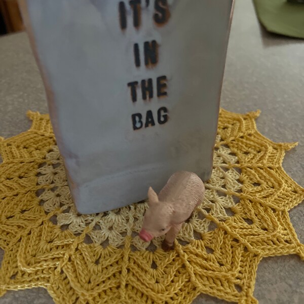 BACON the Barnyard Pig ~ Miniature Farm House Animal Figurines ~ Fairy ...