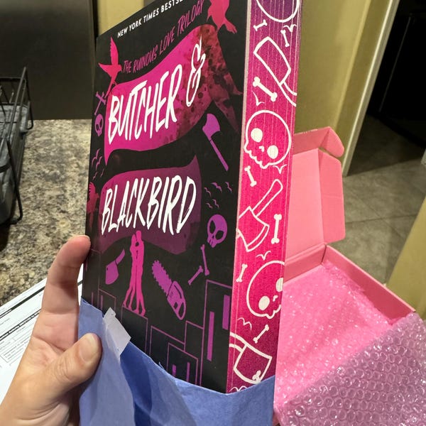 Butcher and Blackbird Hand Painted Sprayed Edge Paperback Book - Etsy