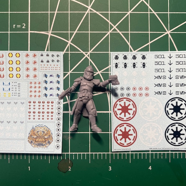 Republic Clone Trooper Decal Set #001 - Etsy