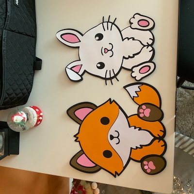 Woodland Animals Layered SVG Cut File Cricut Silhouette Forest Fox ...