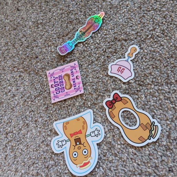Spongebob Squarepants Movie Goofy Goober Vinyl Stickers - Etsy