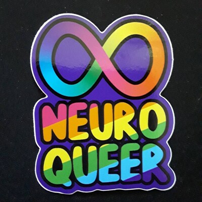 Neuroqueer Infinity Symbol Vinyl Sticker Neurodiversity - Etsy