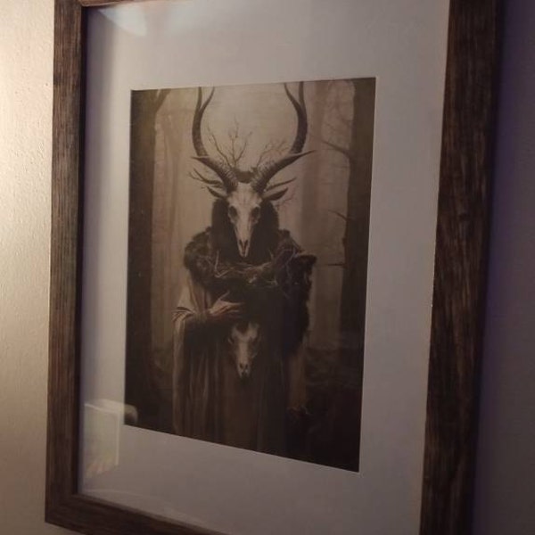 Druid in the Dark Forest: Vintage Poster, Dark Arts, Gothic Occult ...