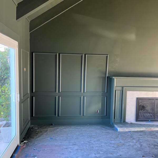 Wall Molding Package Ready to Assemble Wall Paneling Kit Pre-cut ...