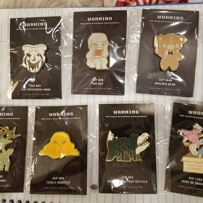 Shy Guy SCP 096 Hard Enamel Gold Pin - Etsy