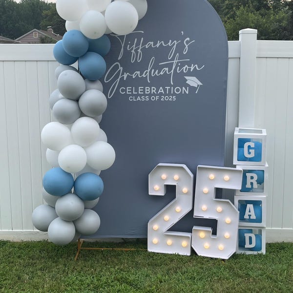 Custom Graduation Decal for Party Arch Personalized Grad Party Decor ...