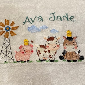Farm Animals Embroidery Design Cow Embroidery Designs Machine ...