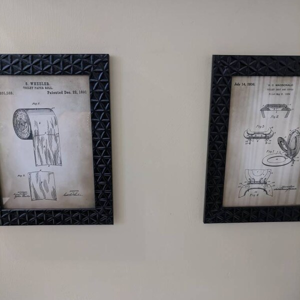 Bathroom Patent Prints. Patent Art. Bath Patent Wall Art. Bathroom ...