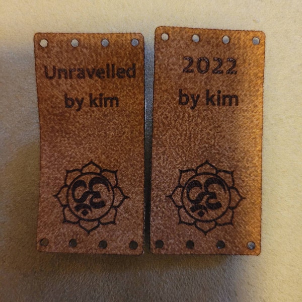 Custom Engraved Faux Suede Labels | Sew on Clothing Labels | Clothing ...