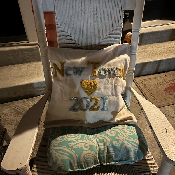 Custom Hand Embroidery Pillow, Personalized Punch Needle Pillow ...
