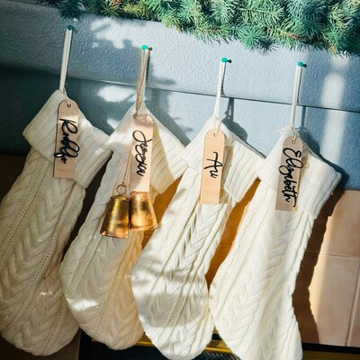 Personalized Stocking Tags, Custom Stocking Tags, Stocking Name Tags ...