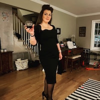 Janice Old Hollywood Pencil Dress Curve Neckline - Etsy