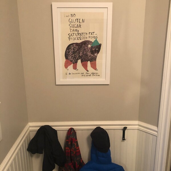 Foodie Poster, Kitchen Art, Animals, Humor, Kitchen Decor, Quirky ...