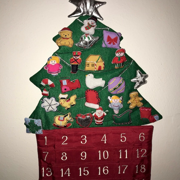 Christmas Tree Fabric Advent Calendar - Etsy