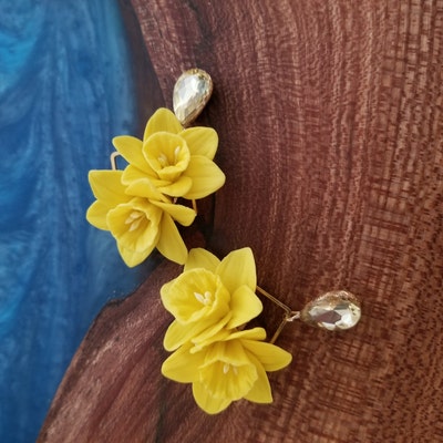 Blue Flowers Pins, Jasmine Hair Pins - Etsy