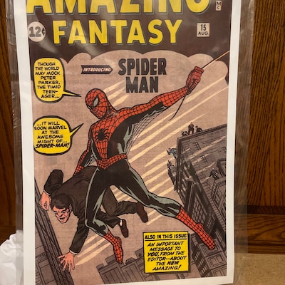 11x17 Amazing Fantasy 15 Starring Spider-man Poster Print - Etsy