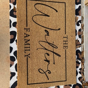 Hello Goodbye Happy Welcome Mat Glad You Are Here Happy - Etsy