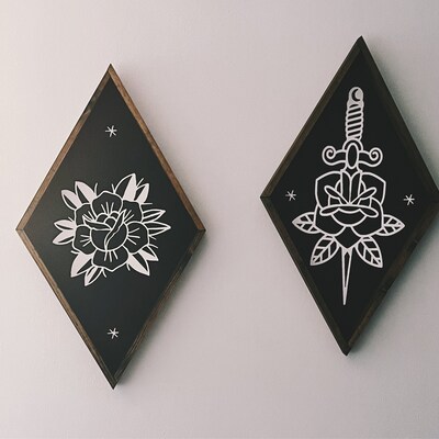 Trad Diamond Sign Dagger - Etsy