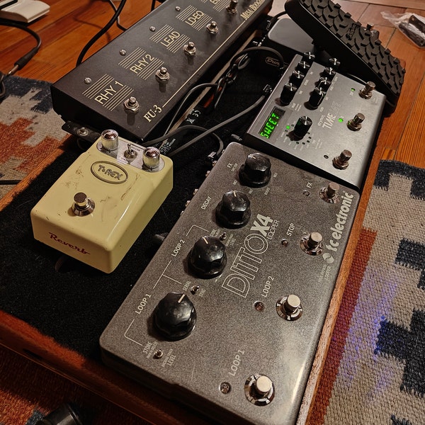 Ruach Foxy Lady Handmade Hardwood Pedal Board Pedalboard for Guitar ...