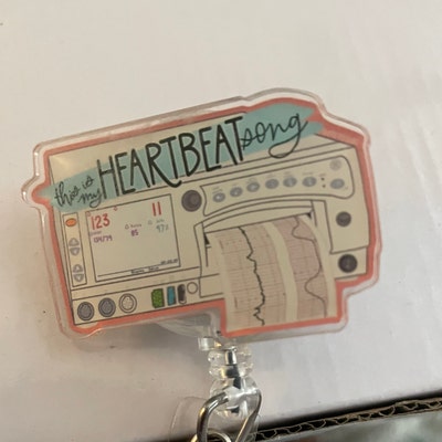 Heartbeat Song Badge Reel - Etsy