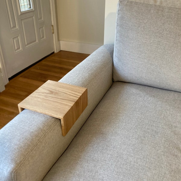 Couch Arm Table - Oak - Etsy Canada