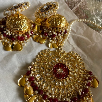 Peepal Patti Set Indian Jewelry Bridal Jewelry Indian - Etsy
