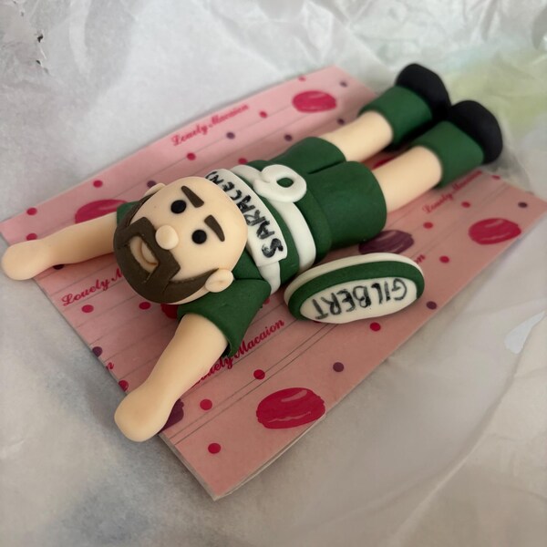 Rugby Cake Topper, Rugby Player Cake Topper, Exercise Cake Topper ...