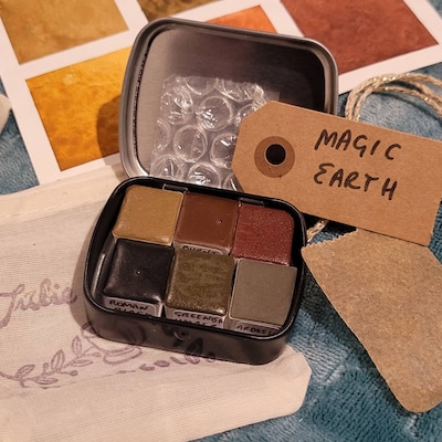 Magic Earth Handmade Watercolor Palette - Etsy