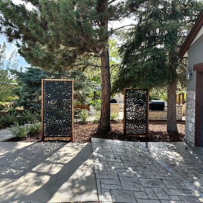 Metal Fence Topper for Privacy, Fence Toppers Metal Decorative Panels ...