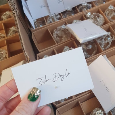 Christmas Cards, Blank Inside, Greeting, Square, Folded, Made to Order ...