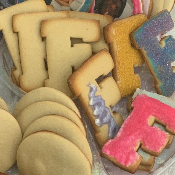 Varsity Letter F Cookie Cutter/multi-size/choose Standard or Dishwasher ...