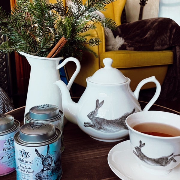 Running Hare Fine Bone China Tea Set - Etsy