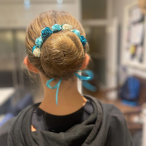 Ballet Bun Wrap, Floral Hair Accessory, Ballet Basics, Pretty Bun Wrap ...