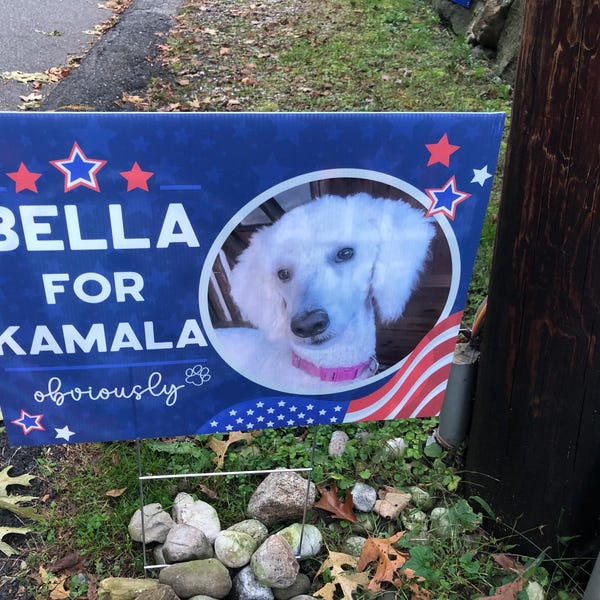 Dogs for Kamala Yard Sign, Dog Moms for Harris Sign, Dog Dads for ...