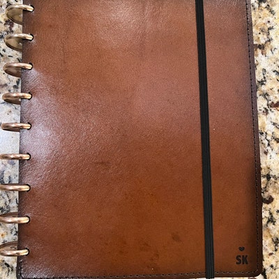 Leather Personalized Discbound Planner Cover - Etsy