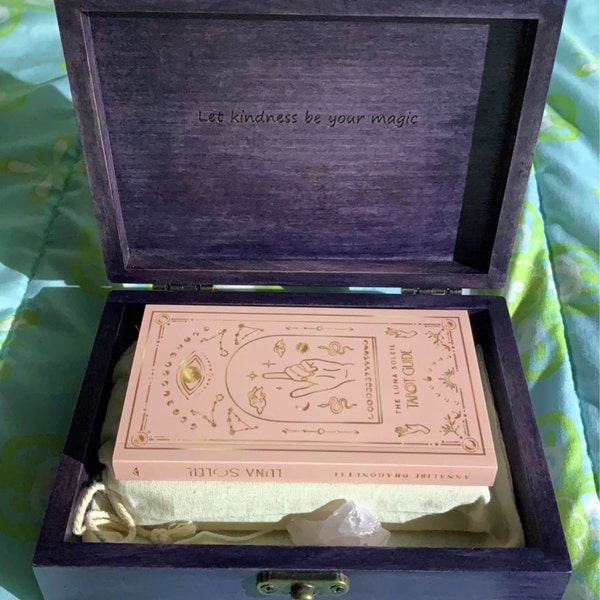Wooden Custom Tarot Box, Vintage Jewelry Box Keepsake Box, Box for ...