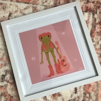Howdy Partner Frog Art Print Frog Aesthetic Art Print Western Wall Art ...