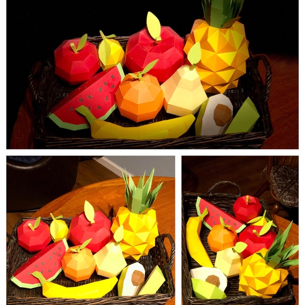 DIY Papercraft Pear,papercraft Fruits,paper Toy,party Decoration ...