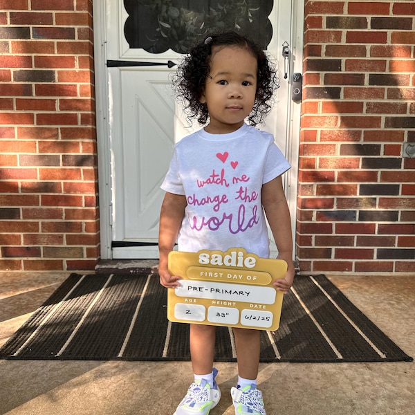 Acrylic First Day of School Sign|personalized School Sign|back to ...