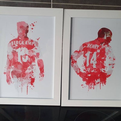 Arsenal Invincibles Art Prints Set of 4 Football Art Mancave - Etsy