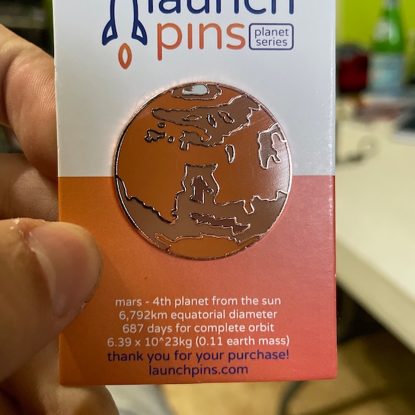 Mars Hard Enamel Pin - Etsy