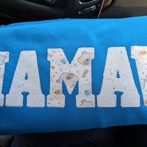 Mama Embroidered Baby Outfit Memory Applique Sweatshirt Simple Mama ...