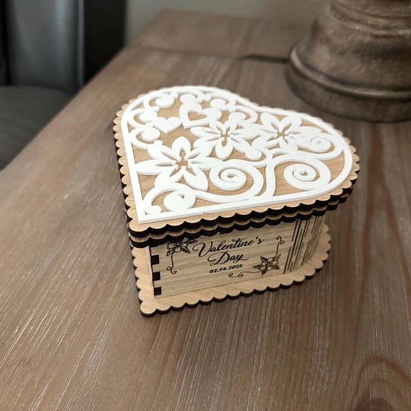 Personalised Wooden Laser Cut Bunny Money Box With Acrylic Flower ...