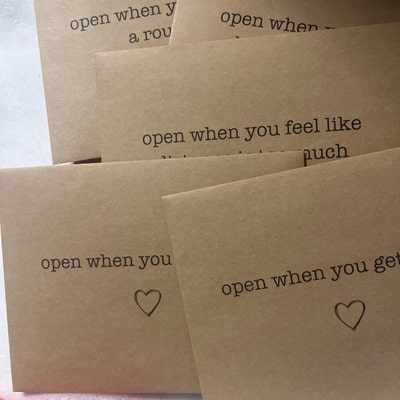 Open When Letters Envelopes Long Distance Relationship Gift Boyfriend ...