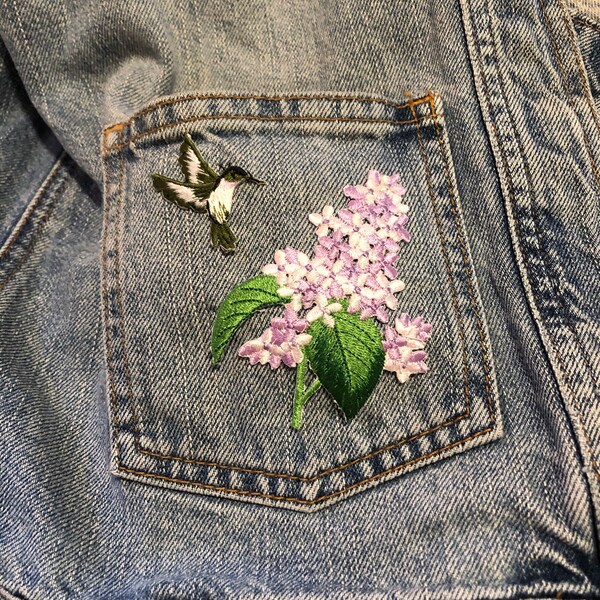 Lilac Flowers - Gardening/spring/bunch/natural - Iron on Applique ...