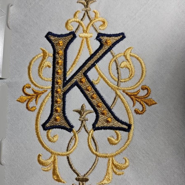Machine Embroidery Design Capital Letter T Digitized Antique Alphabet ...