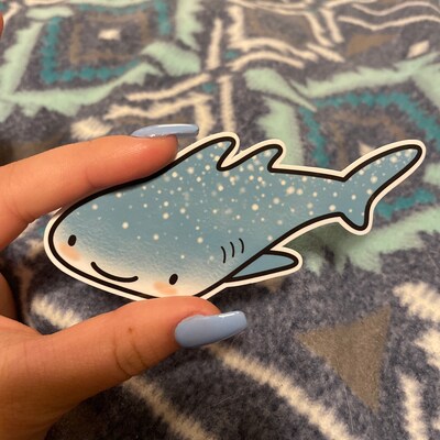Whale Shark Cute Glossy Waterproof Vinyl Sticker Laptop Decal - Etsy