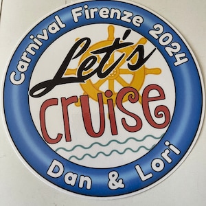 Let's Cruise Personalized Cruise Door Magnet - Etsy